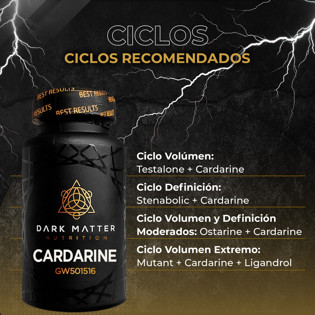 Cardarine 60 Tabletas 10mg 30 Servicios GW501516 | Dark Matter – Bold Tribe